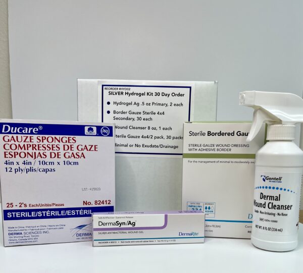 SILVER Hydrogel Kit 30 Day SKU HYD02 – Wound Care